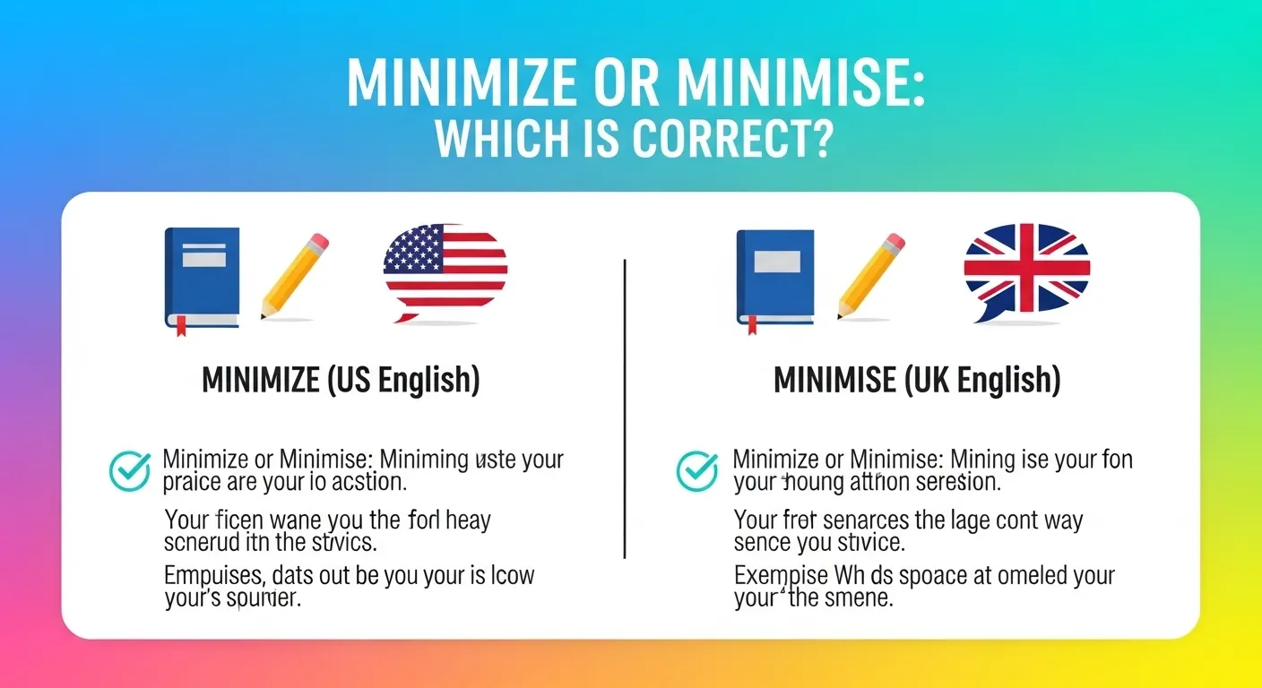 Minimize Or Minimise Which One Is Correct Rulediff Minimize Or Minimise Which One Is Correct Rulediff