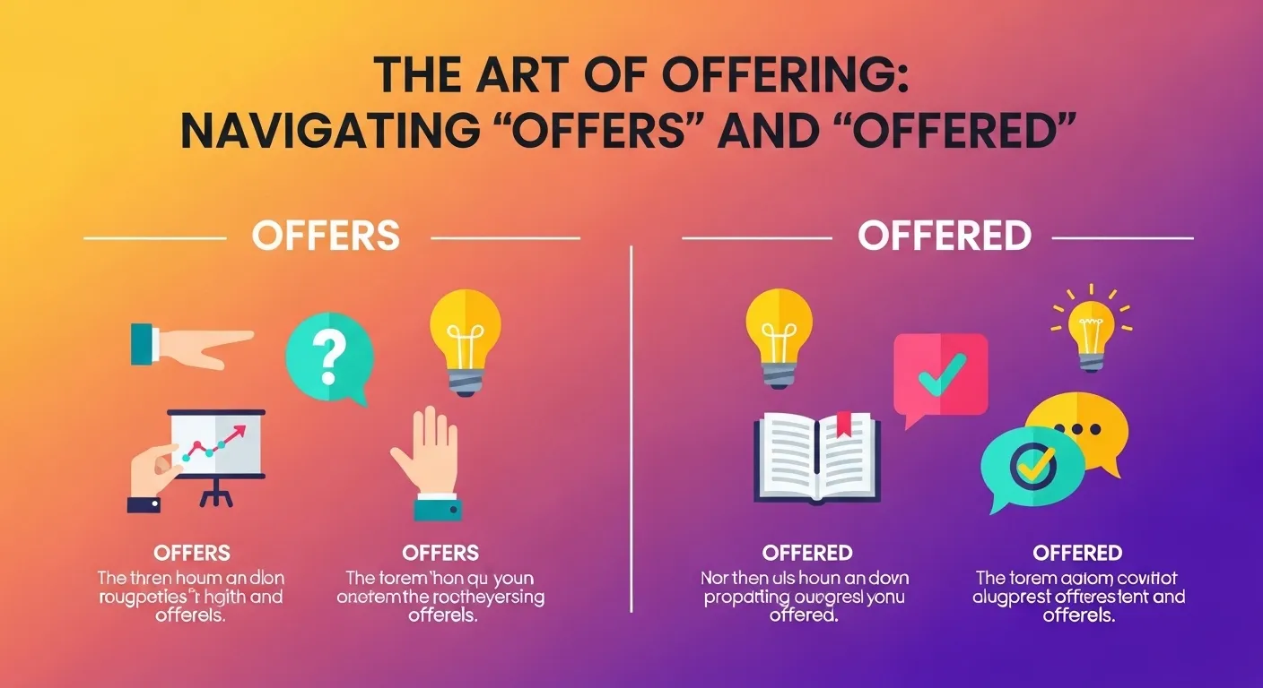 Offered or Offerred: Which One Is Correct? Meaning and Examples ...