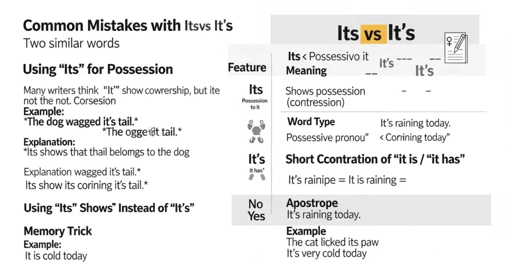 Its vs It's: What Is the Difference and When to Use Each? - Rulediff.com