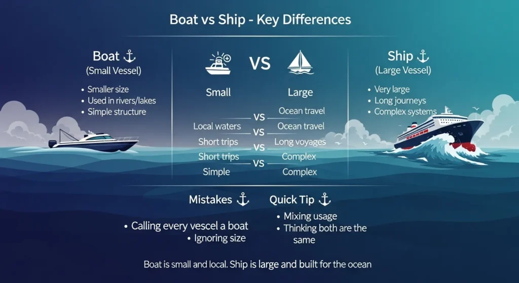 Boat or Ship: What Is the Difference and When to Use Each? - Rulediff.com